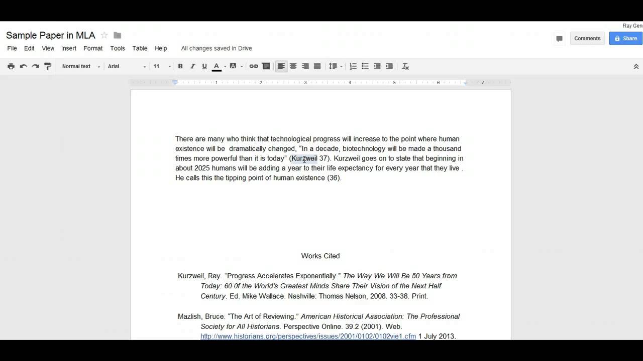 MLA Citation - YouTube