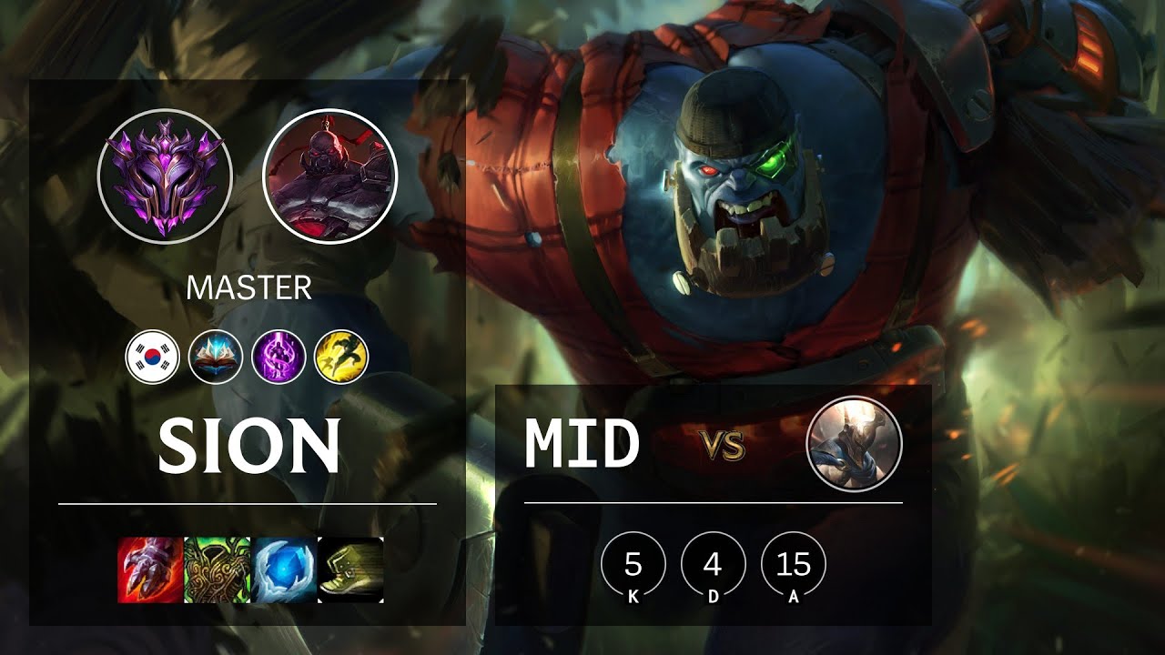 Sion Mid vs Pantheon - KR Master Patch 10.16 - YouTube