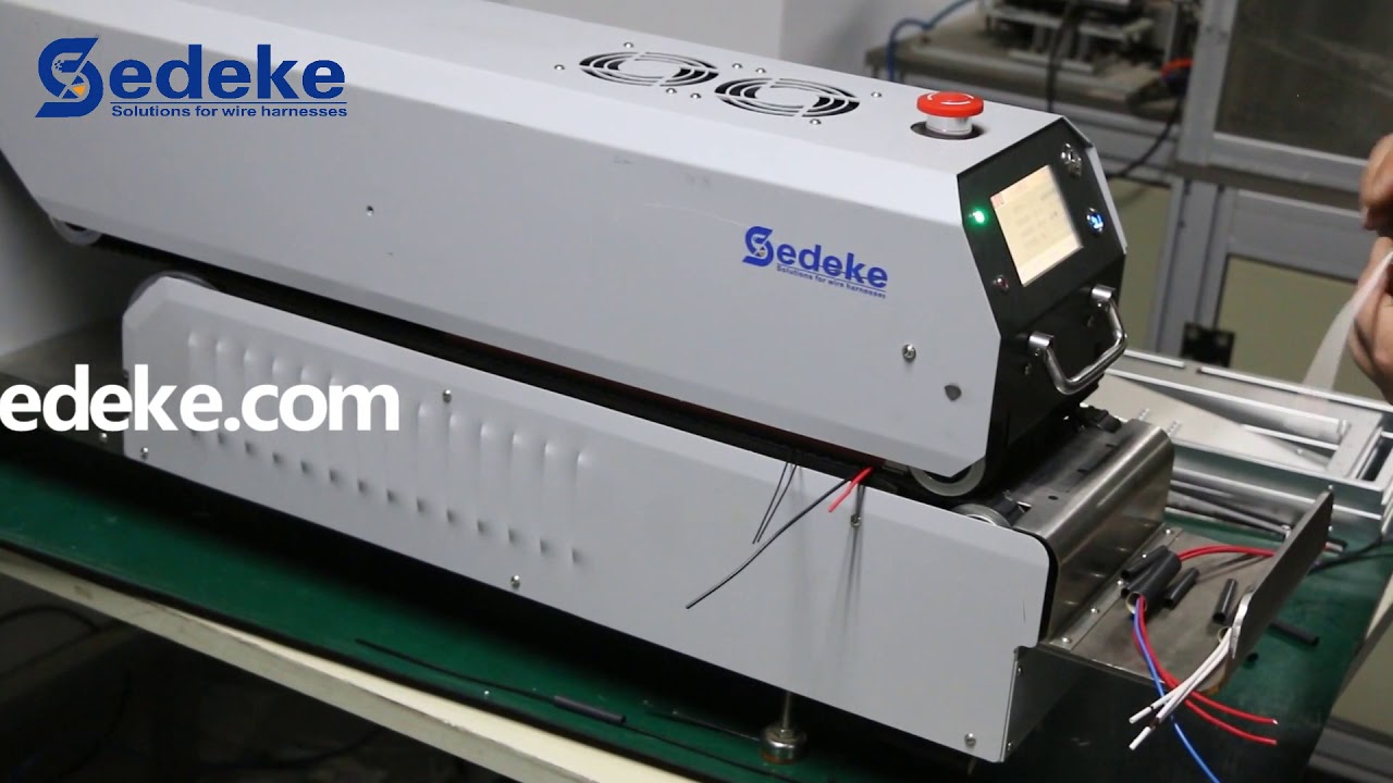 HDM-80B Heat Shrink Tube Processing Machine - YouTube
