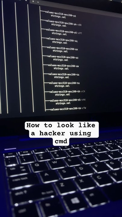 Want to look like a hacker?😎 #cmd #shorts #coding #hacker #tech #fun # ...