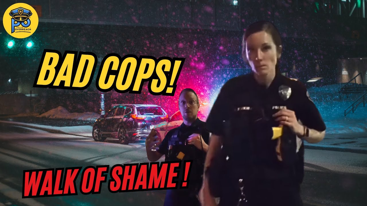 BAD Cops | Scared Iowa Officer Does the Walk of SHAME | Police ...