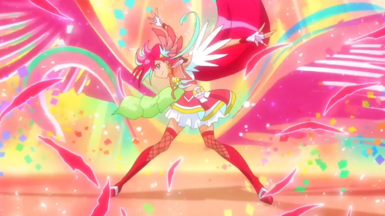 Cure Flamingo Asuka's Transformation (Tropical-Rouge! Pretty Cure ...