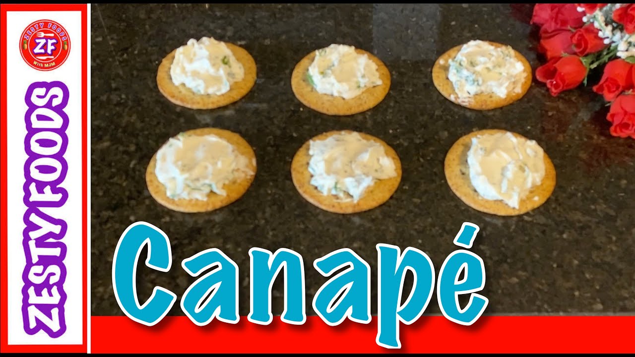 Canapé Recipe | Canapés Easy n Quick Recipe | Zesty Foods with MJM | ZF ...
