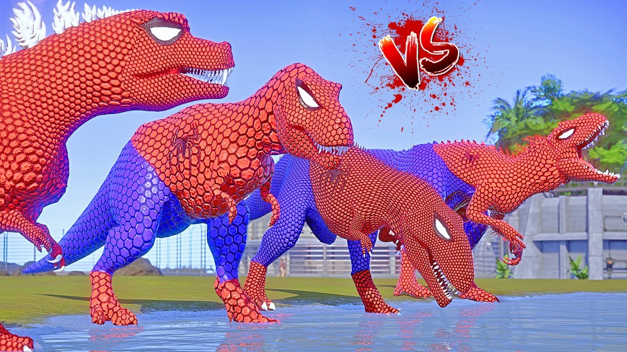 Spider Man T Rex I Rex Spinosaurus Giganotosaurus Indoraptor