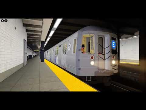 ROBLOX Railfanning at PTA Subway Fifth Av Lines S49E63: R68 (E) Train at 80 St MoHH - YouTube