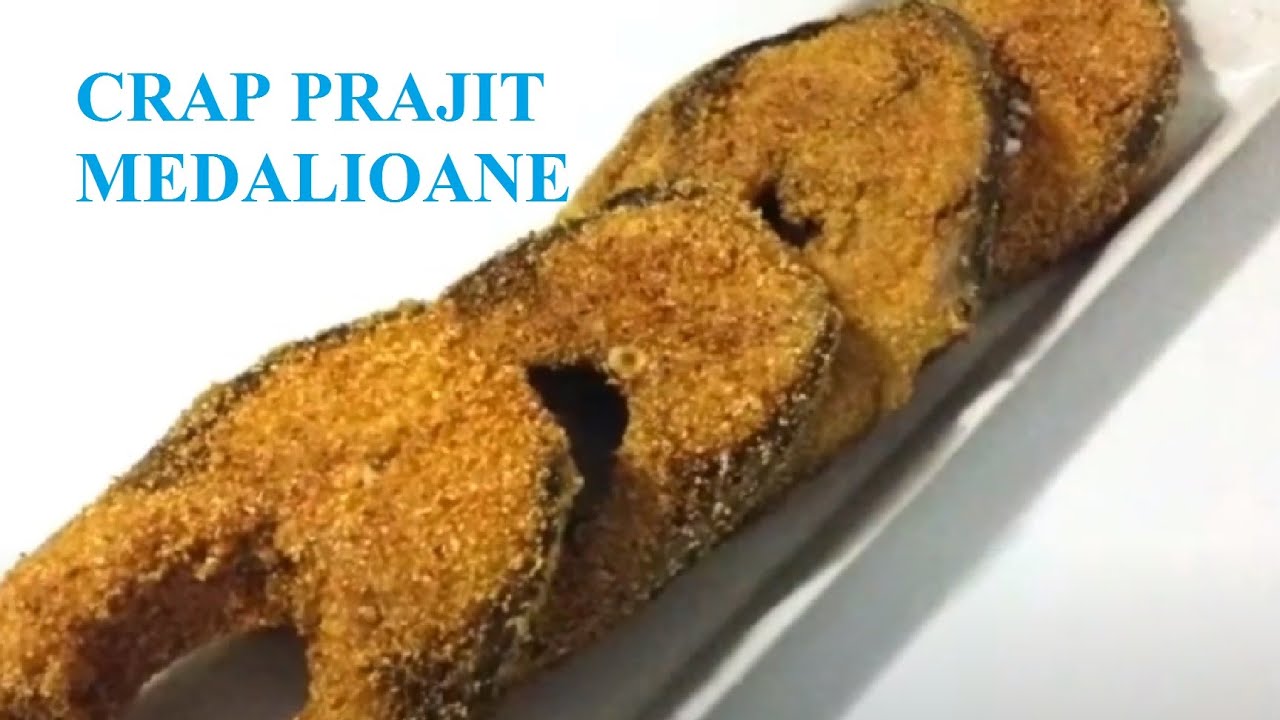 Crap prajit medalioane - YouTube