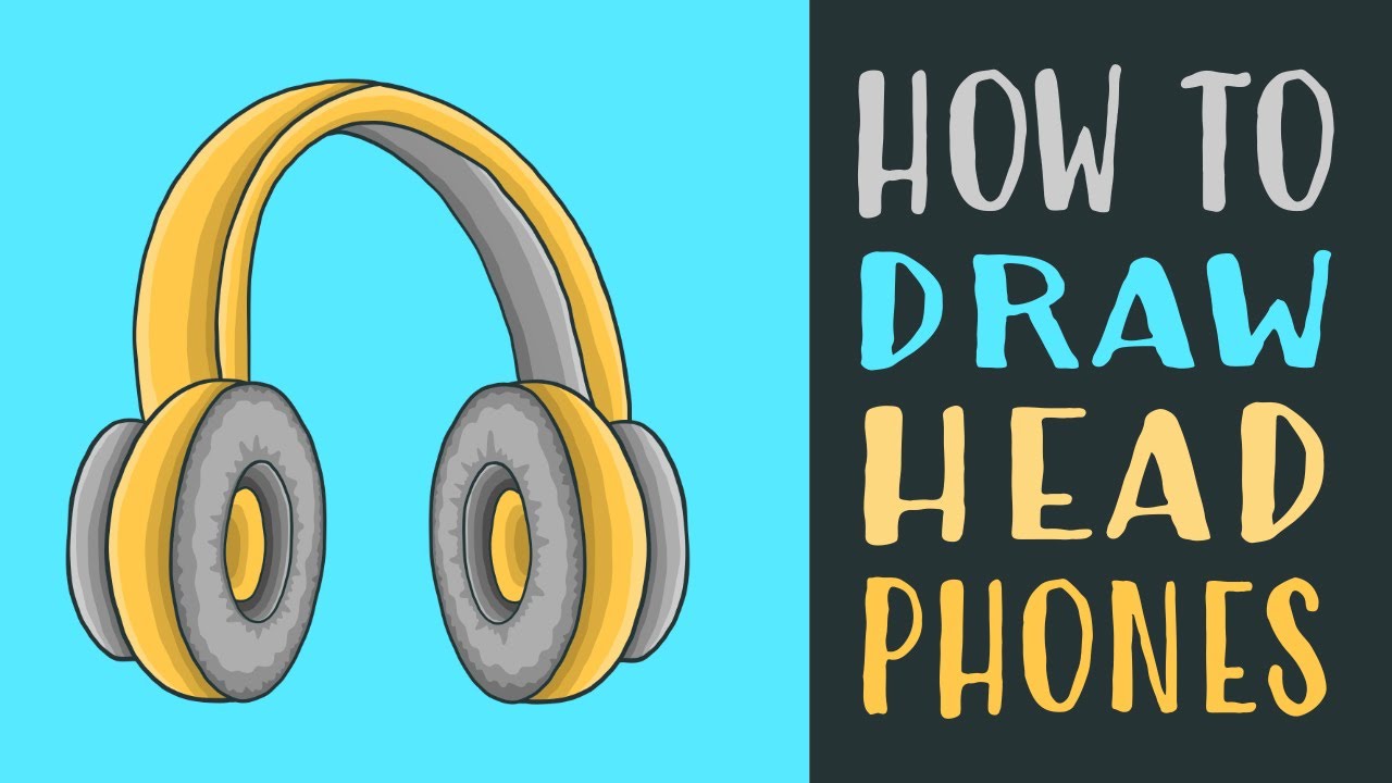 How to Draw Bluetooth Headphones Easy| Digitally | Adobe Fresco | I-Pad ...