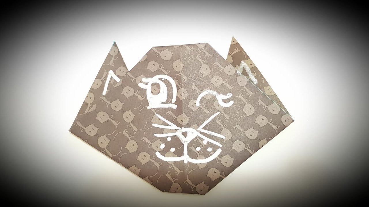 Come fare gatto origami facile - YouTube