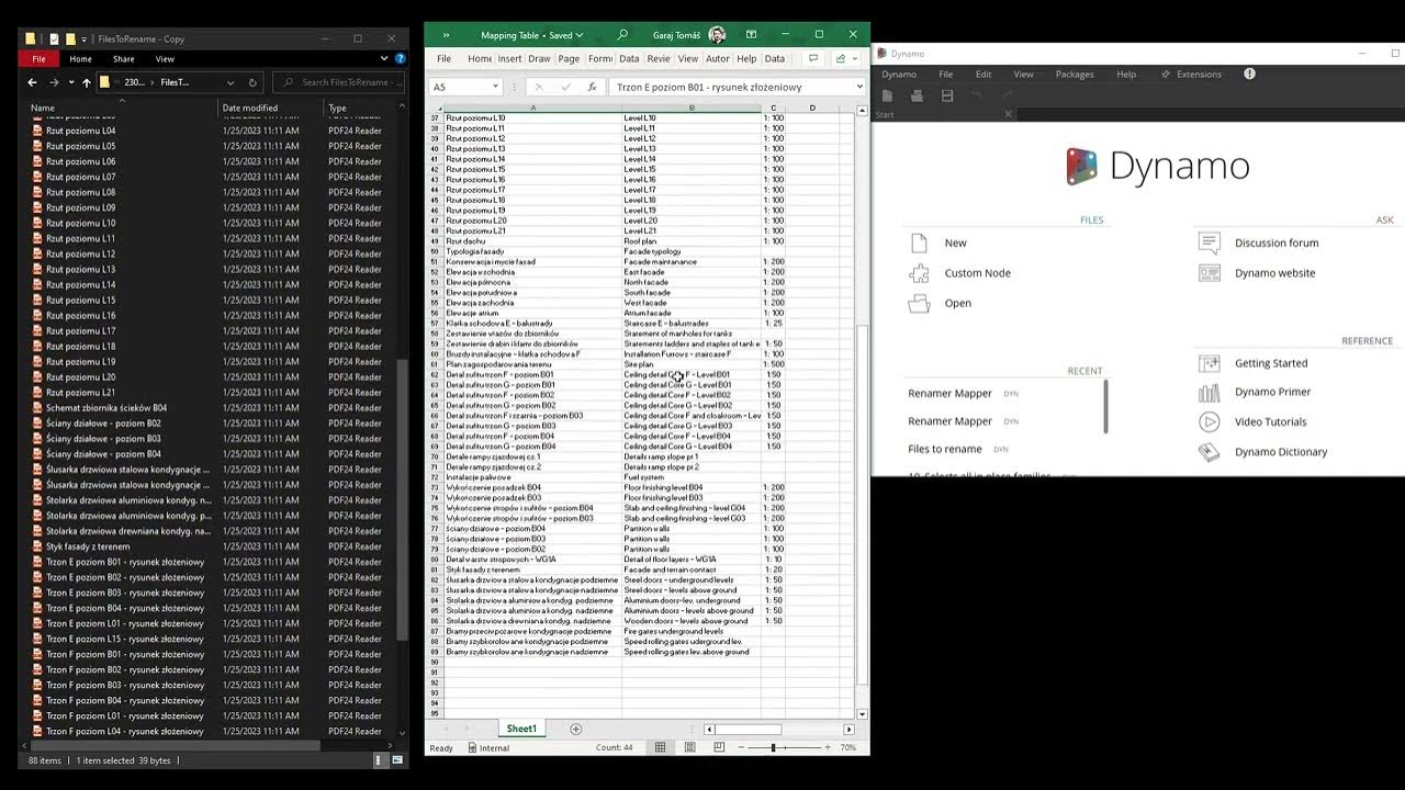 Dynamically rename file names based on the excel table - YouTube