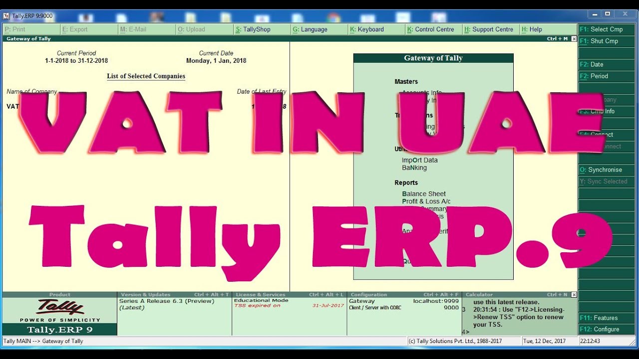 VAT IN TALLY ERP 9 Release 6 3 UAE YouTube vat-in-tally-erp-9-release-6-3-uae-youtube