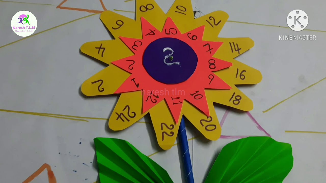 Learning maths tables with sunflower - YouTube