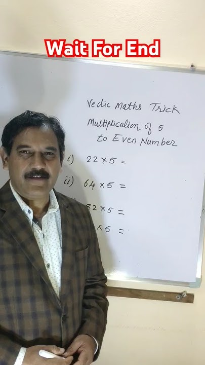 MIND-BLOWING Vedic Math Trick To Multiply By 5 In Seconds! #shorts #viral - YouTube