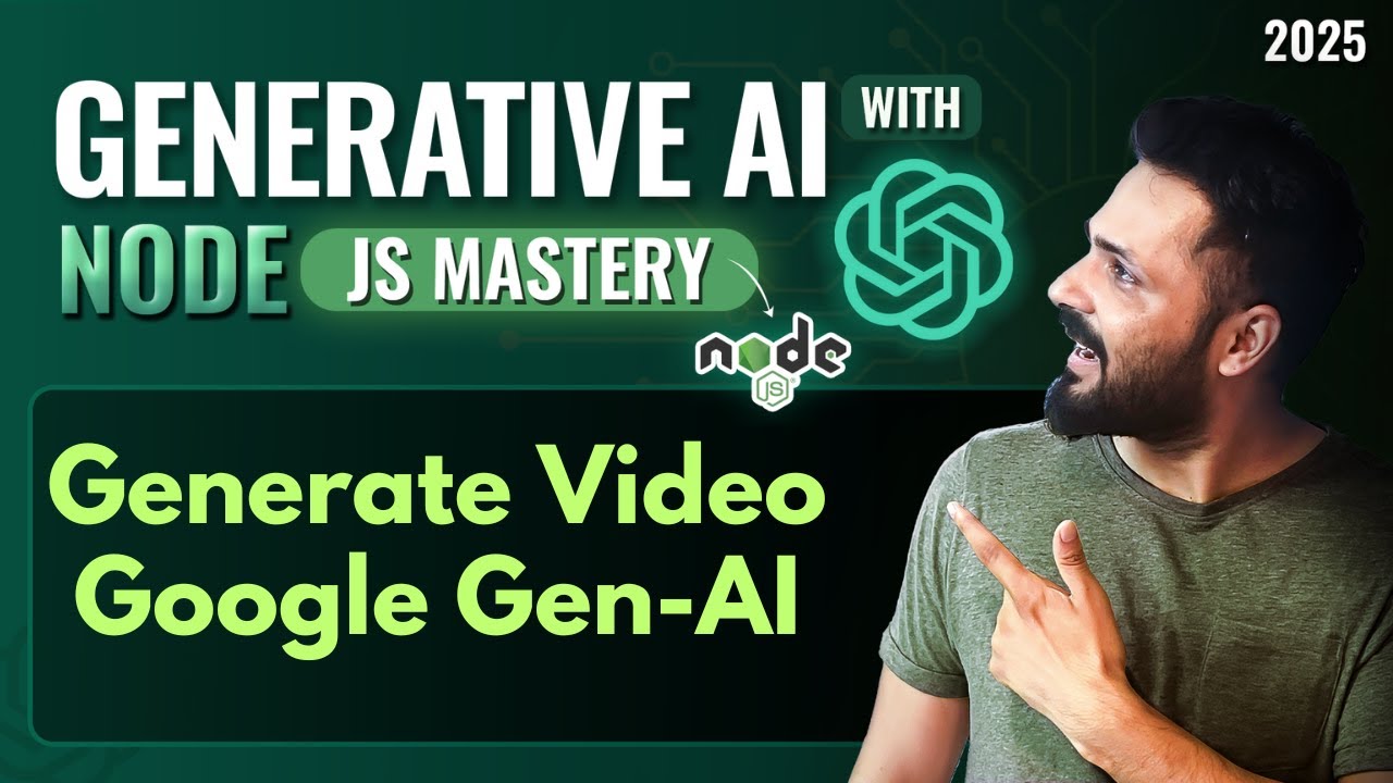 Generative AI with Node JS in Hindi #20 Generate Video with simple ...