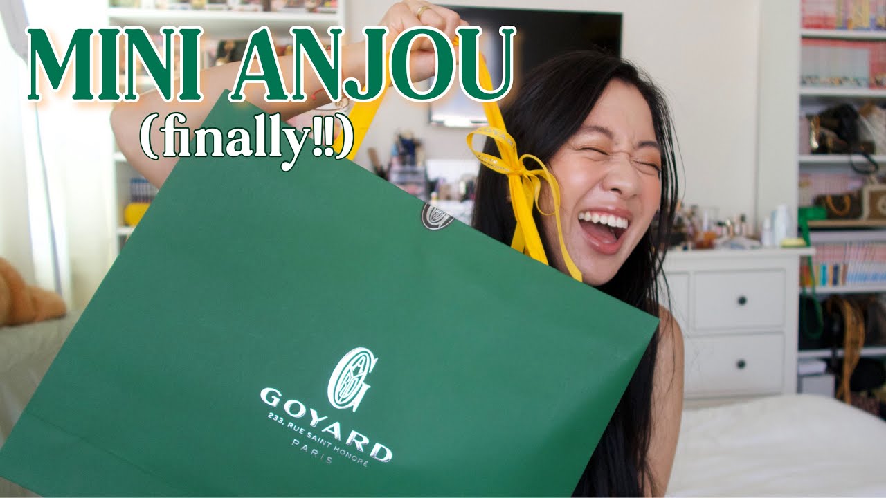 UNBOXING | GOYARD MINI ANJOU ️💛💚 Includes Current Price & Close Ups ...