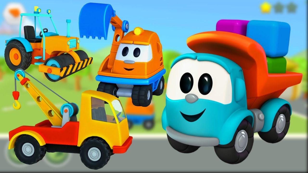 Constructing Excavators, Road Rollers, and Tow Trucks with Leo ...
