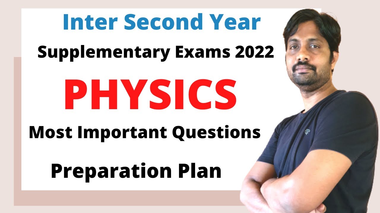 Inter Second Year Physics Most Important Questions list || Supply and ...