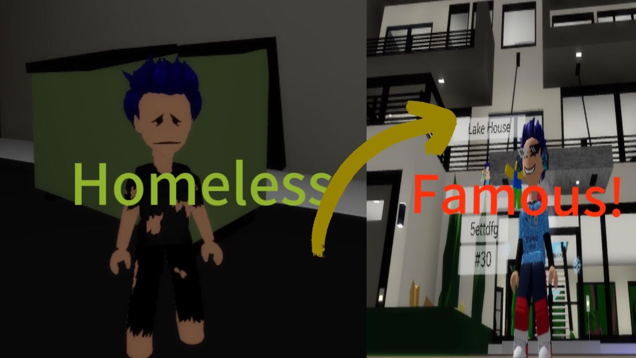 Homeless to famous …! Roblox Brookhaven 🏠rp - YouTube