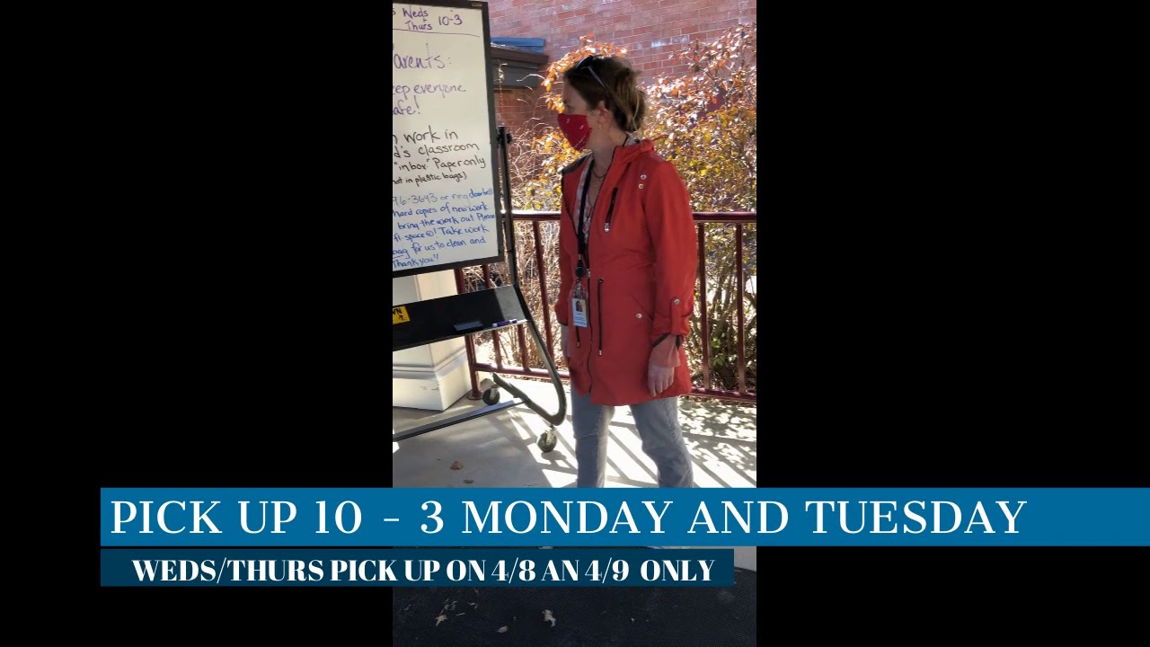 WES Remote Learning Work PIck up Drop off - YouTube