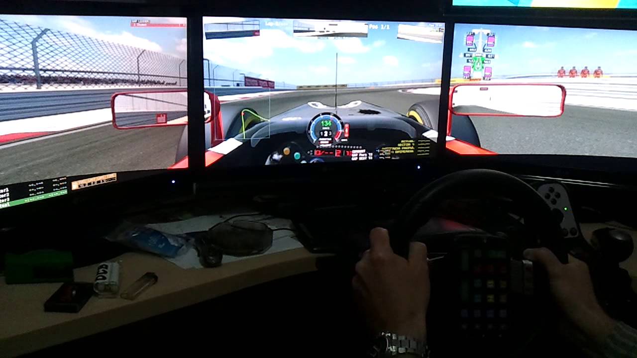 Rfactor 3 monitors - YouTube