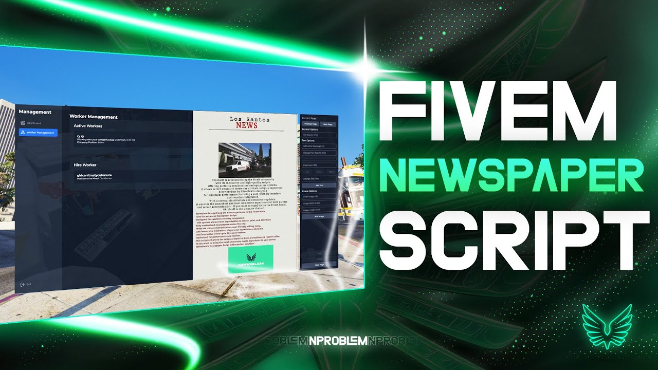 FiveM Realistic Newspaper ( Fully Managed Newspaper Script ) [QBCore, ESX] - YouTube