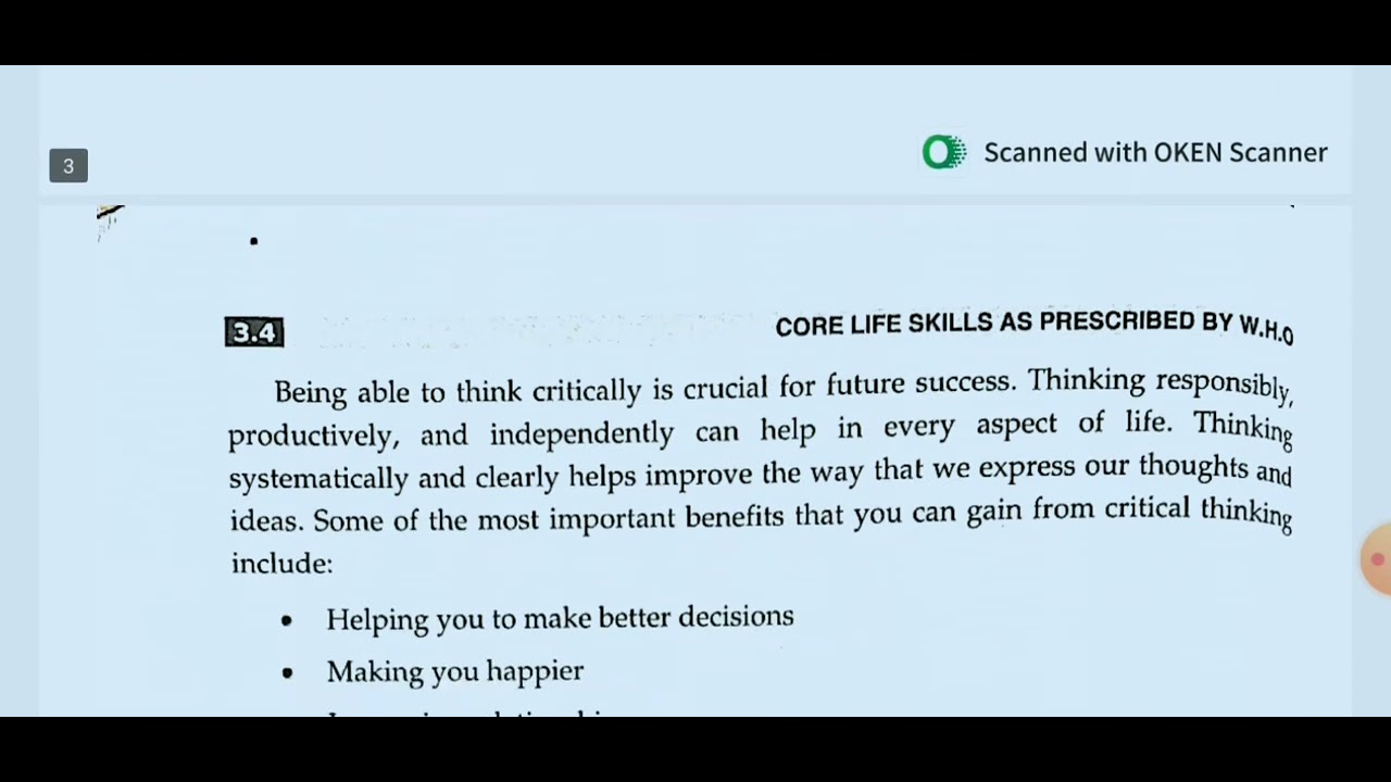 Core Life Skills As Prescribed By W H O life Skills Education YouTube core-life-skills-as-prescribed-by-w-h-o-life-skills-education-youtube