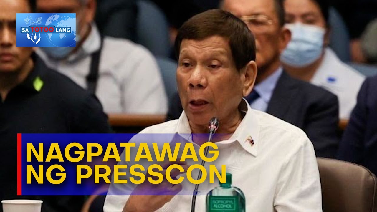 Ex-PRRD, nagpatawag ng presscon ngayong gabi | #STL - YouTube