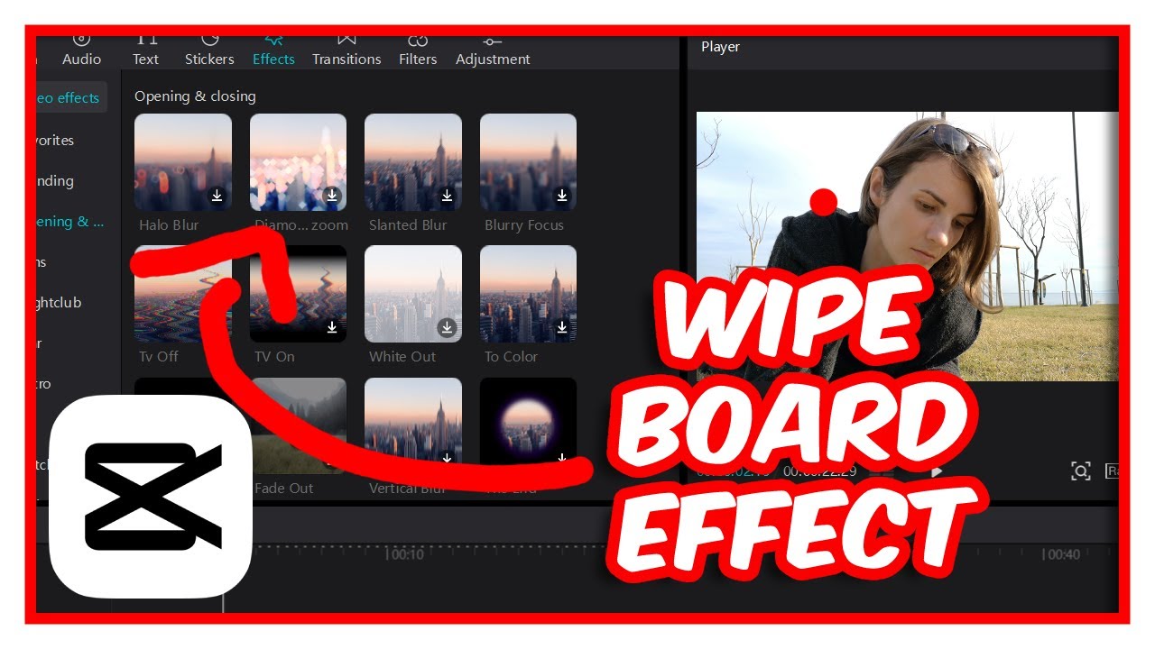 CapCut PC Wipe Board Effect in CapCut PC #capcuttutorial - YouTube