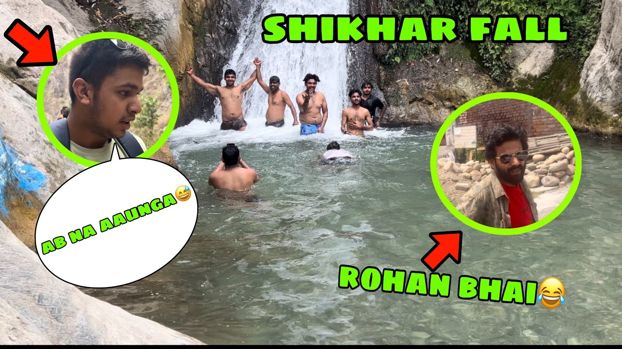 Shikhar fall ️‍🩹| Rohan bhai 😂#waterfall #waterfalls #vloggerawasthi ...