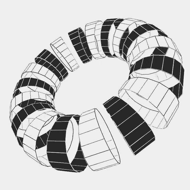 Rotating torus. Draw by openFrameworks. - YouTube