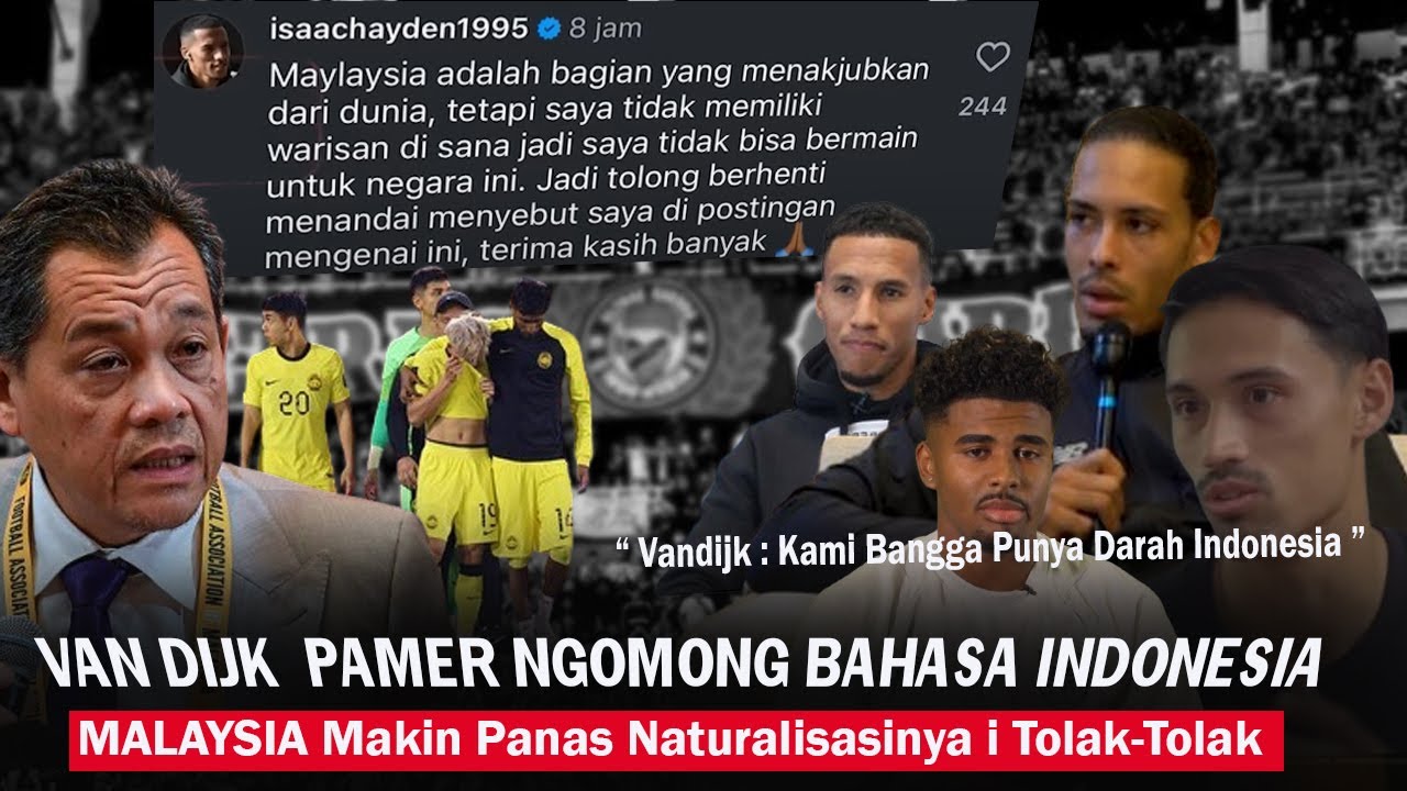 VAN DIJK PAMER FASIH BICARA INDONESIA ! Pemain Keturunan Bangga Punya ...