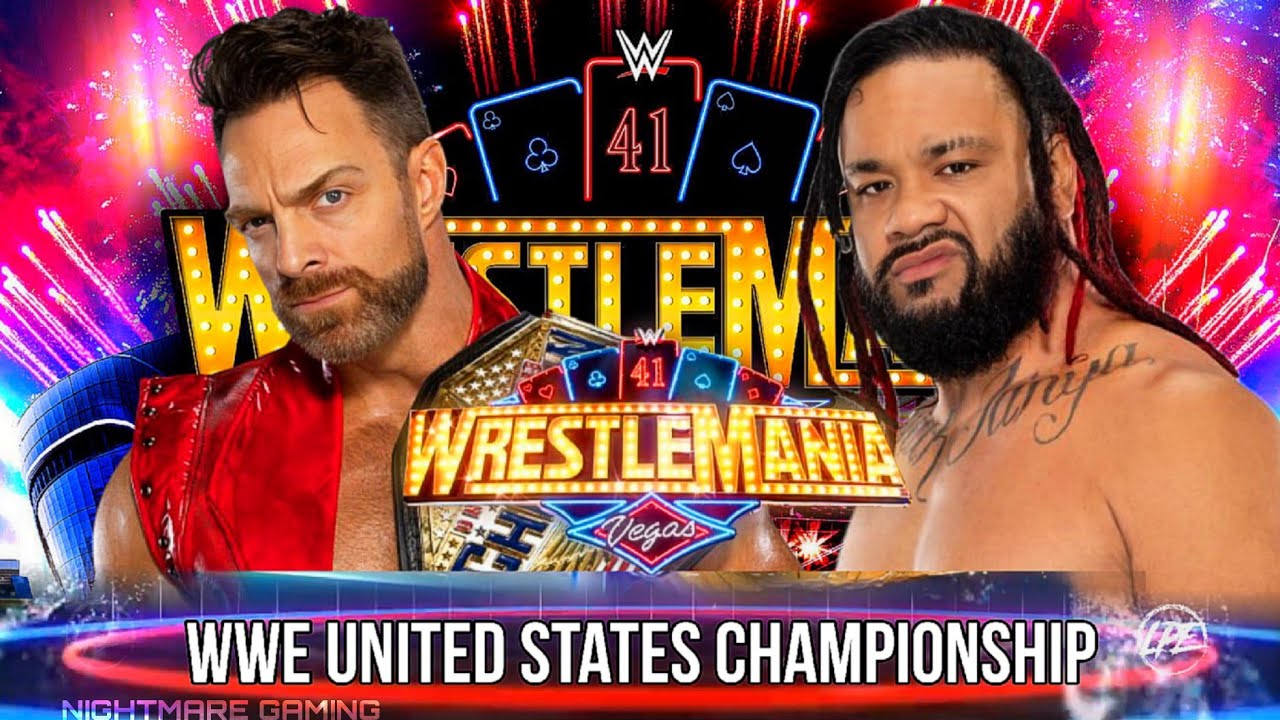 LA Knight VS Jacob Fatu - WWE United States Championship | WrestleMania ...