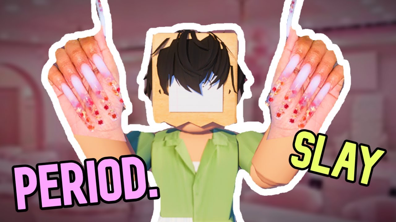 I Got the LONGEST ACRYLIC NAILS In ROBLOX! - YouTube