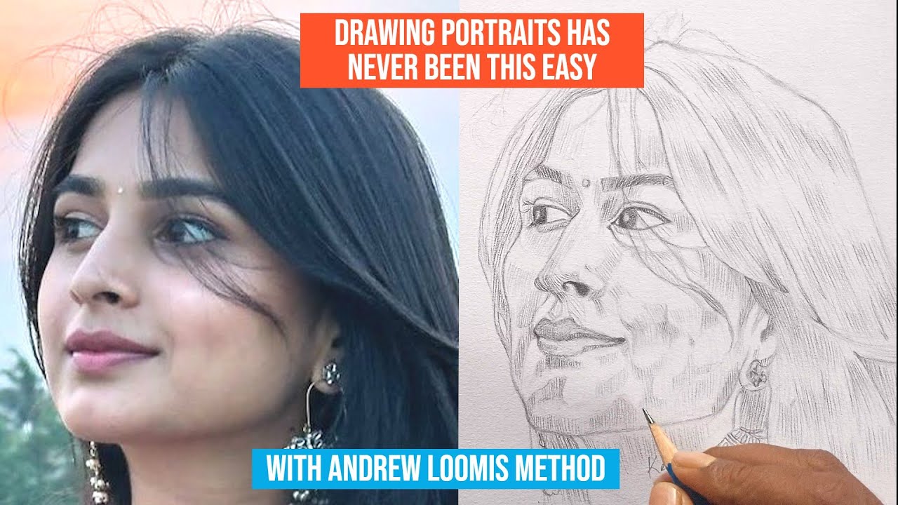 Learn how to draw faces & portraits with Andrew Loomis Method in an ...