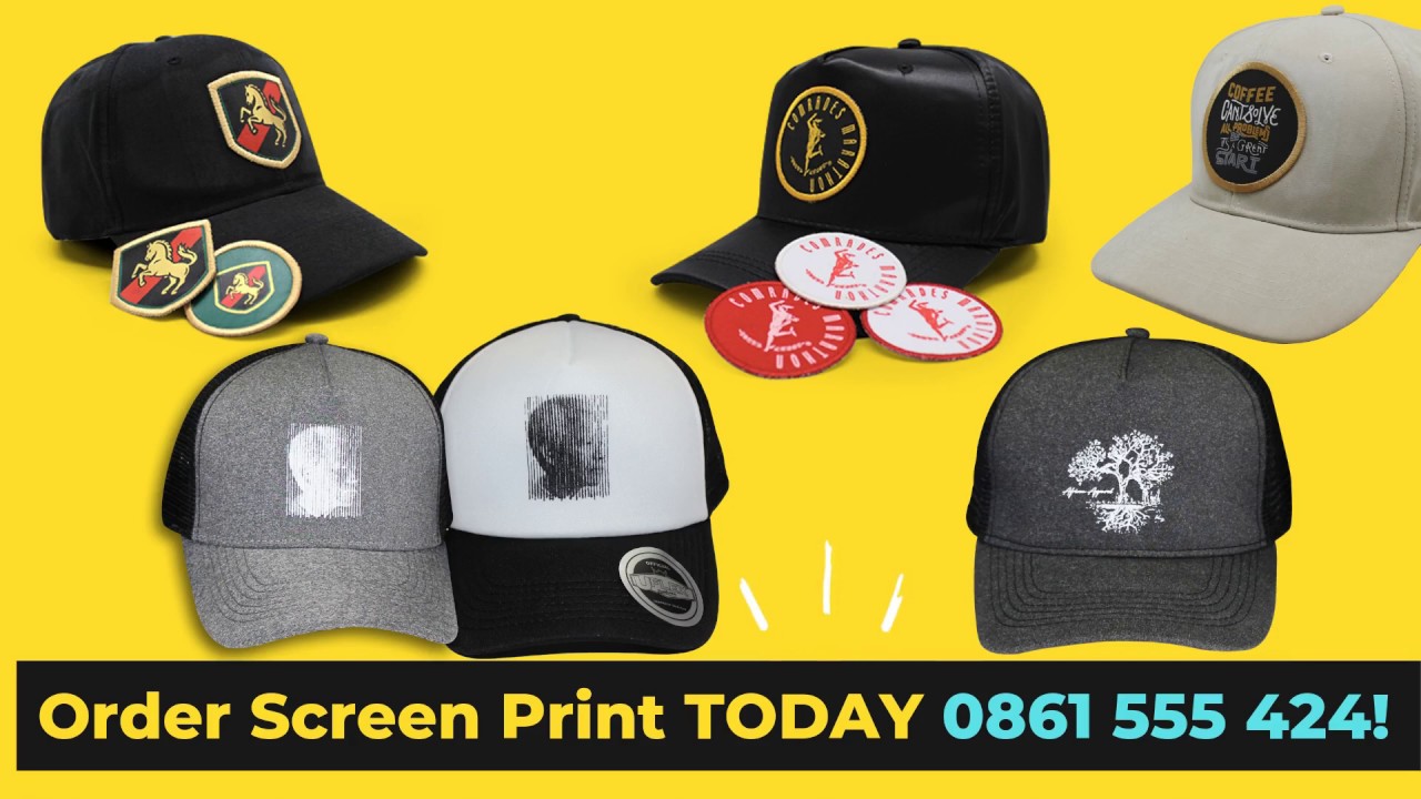 WE SCREEN PRINT CAPS & PATCHES! - YouTube