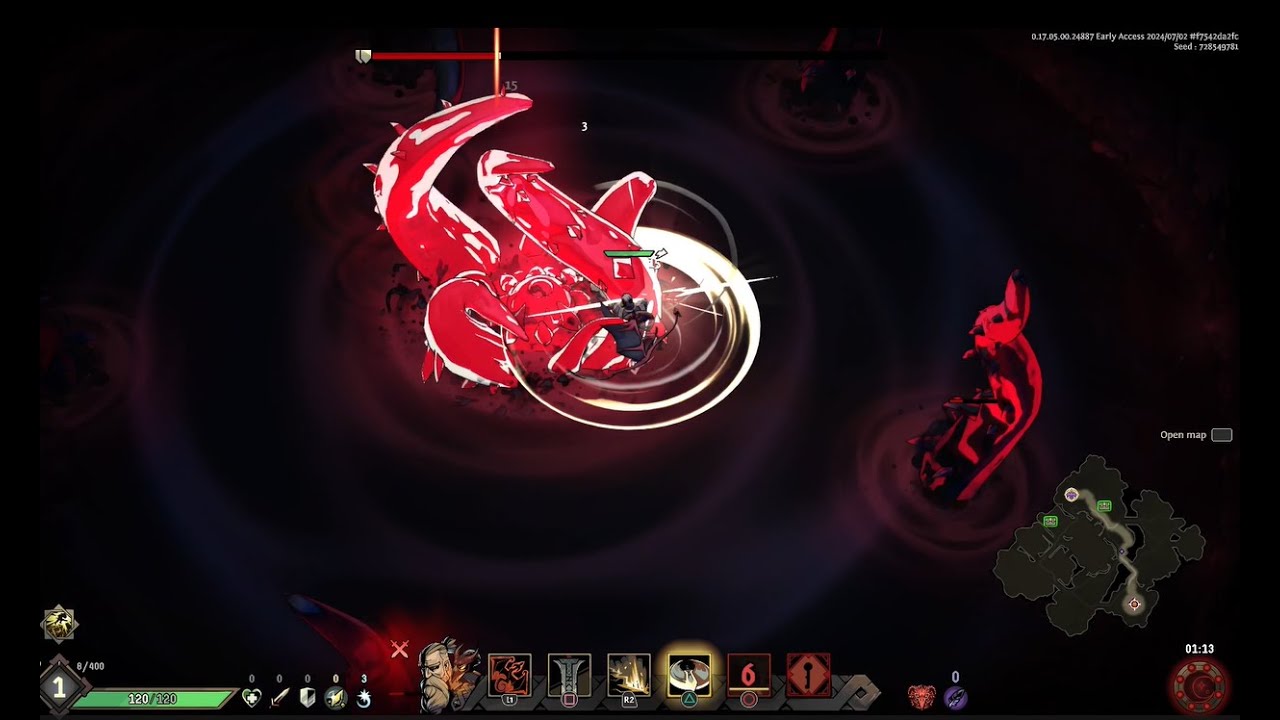 Ravenswatch Nightmare Chapter 1 - Beowulf level 1 boss fight - no hit ...