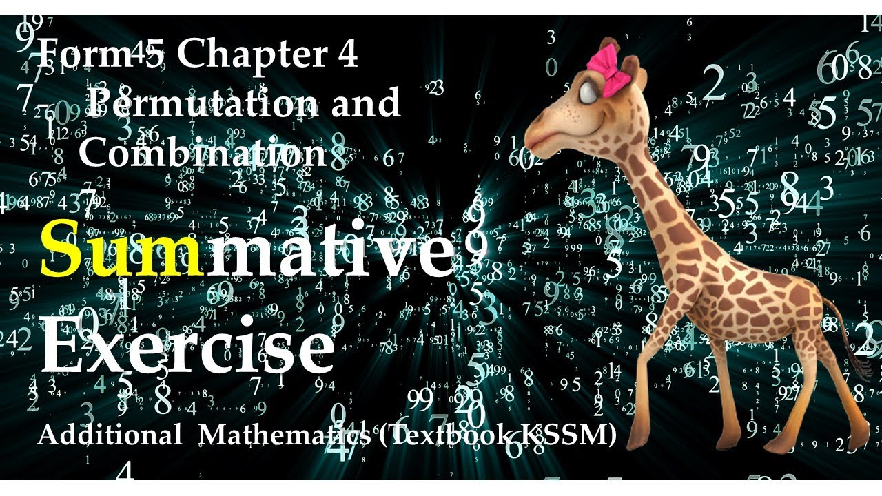 Form 5 Add Maths KSSM Chapter 4 | Summative Exercise - YouTube