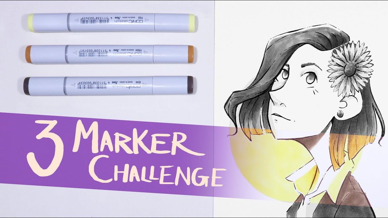 3 MARKER CHALLENGE! - YouTube