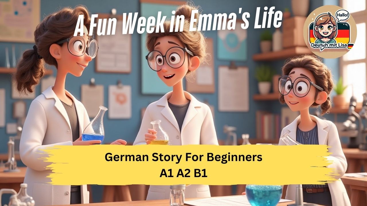Learn German with lisa! A Fun Week in Emma's Life German story for ...