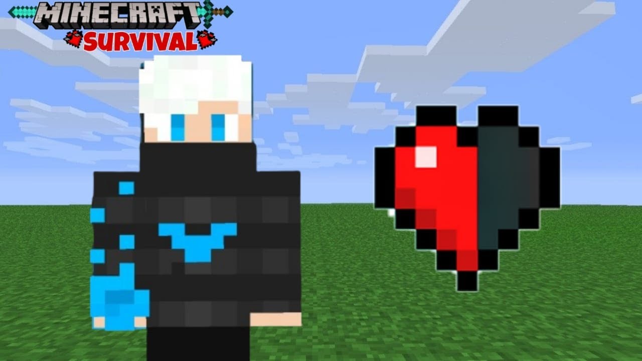 I survive Minecraft in half heart (Survival series 1) - YouTube