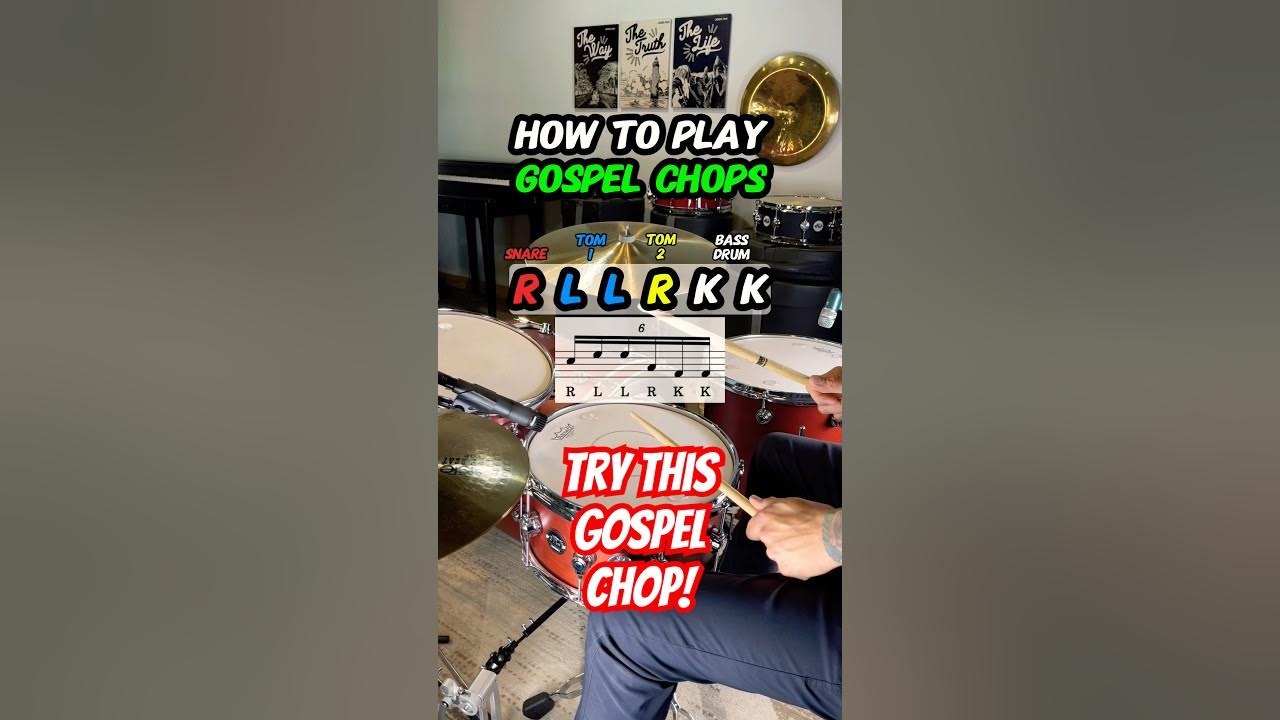 How to Play Gospel Drum Chops (Drum Lesson) #drums - YouTube