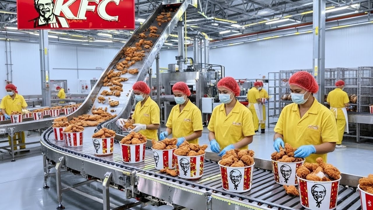 Inside the KFC Factory: From Fresh Chicken to Crispy Perfection (Full ...