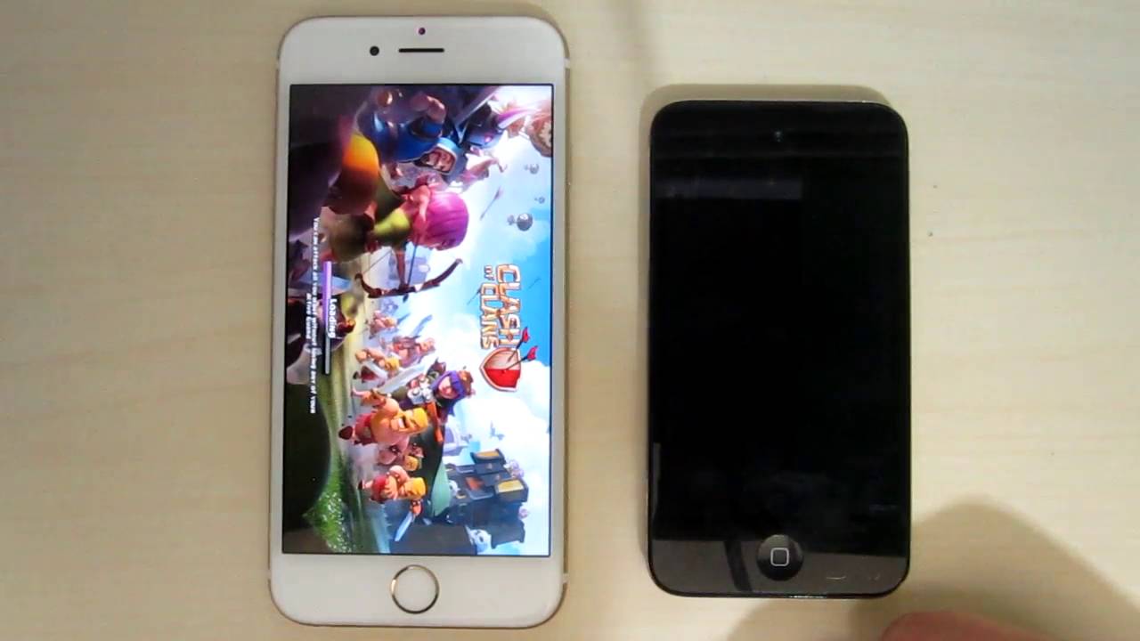 iPhone 6s vs iPod 4th generation speed comparison - YouTube