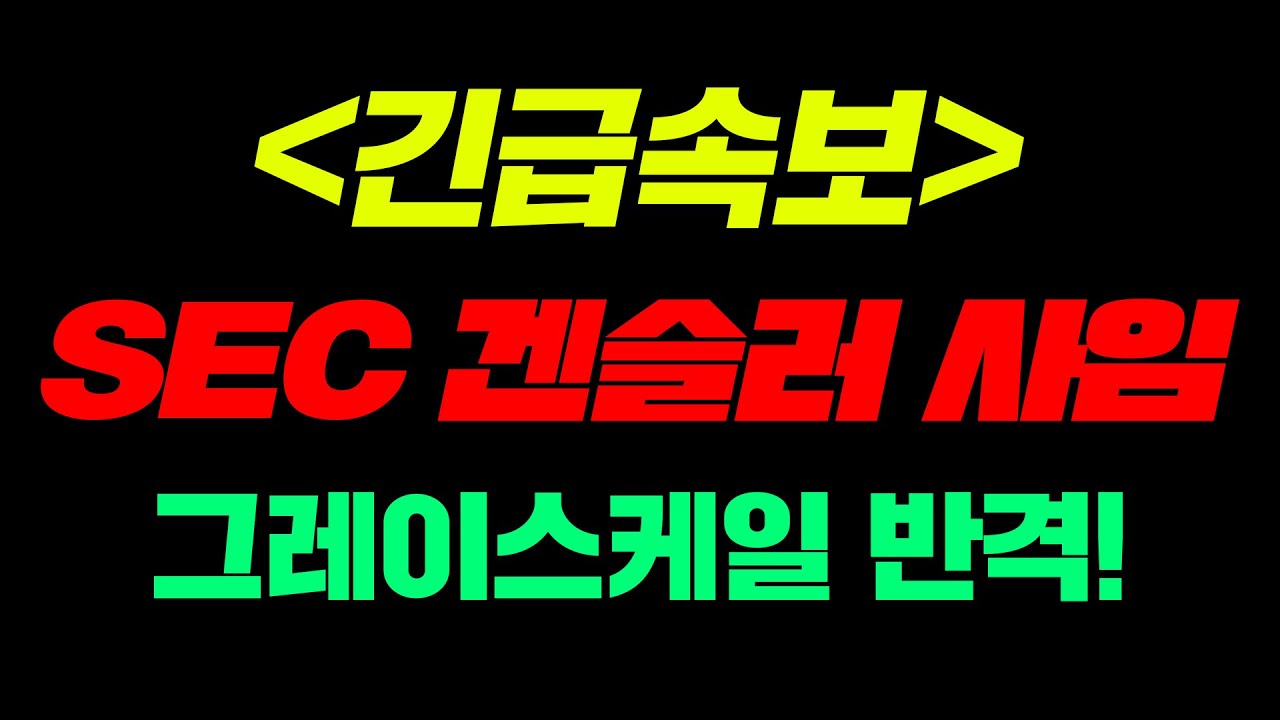 비트코인캐시 이캐시 비트코인에스브이 비트코인골드 속보 겐슬러 사임 시작됐다 그레이스케일의 회심의 반격 내용 큽니다