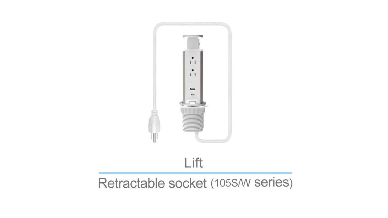Retractable socket (Lift,105S/W series) - YouTube