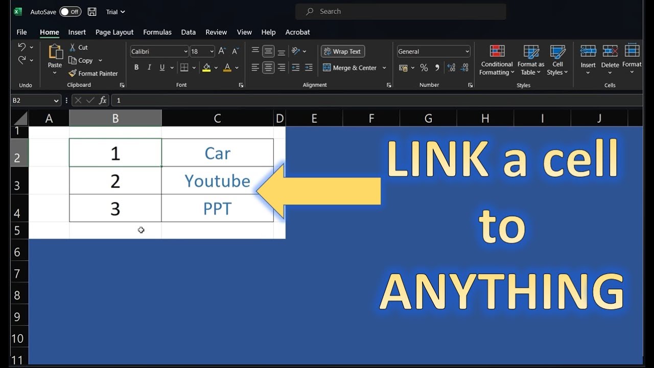 How To Link A Cell To Anything YouTube How To Link A Cell To Anything YouTube