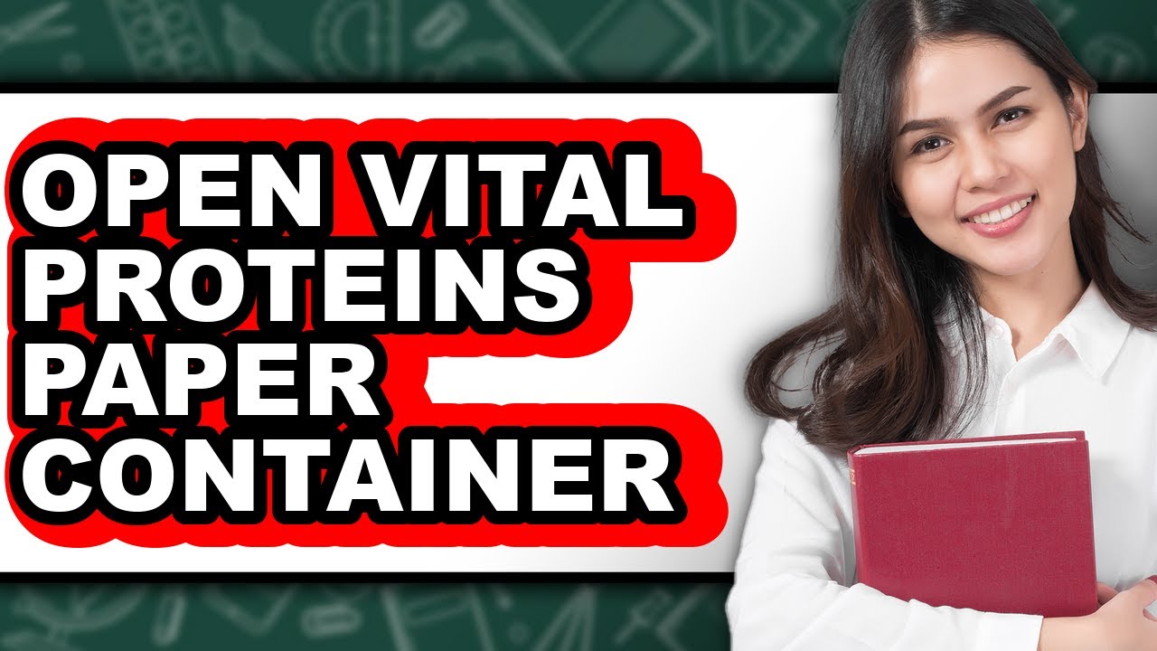 How to Open Vital Proteins Paper Container (updated) - YouTube