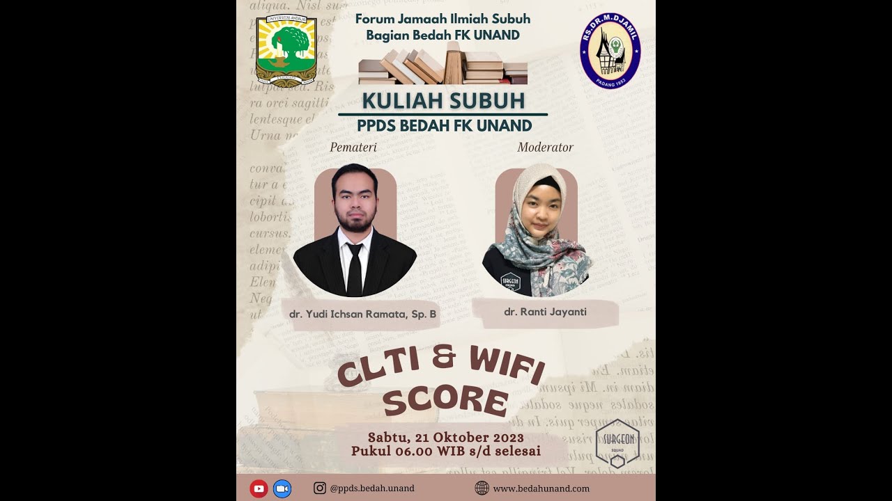 dr. Yudi Ichsan Ramanta, SpB - CLTI & WIFI Score - YouTube