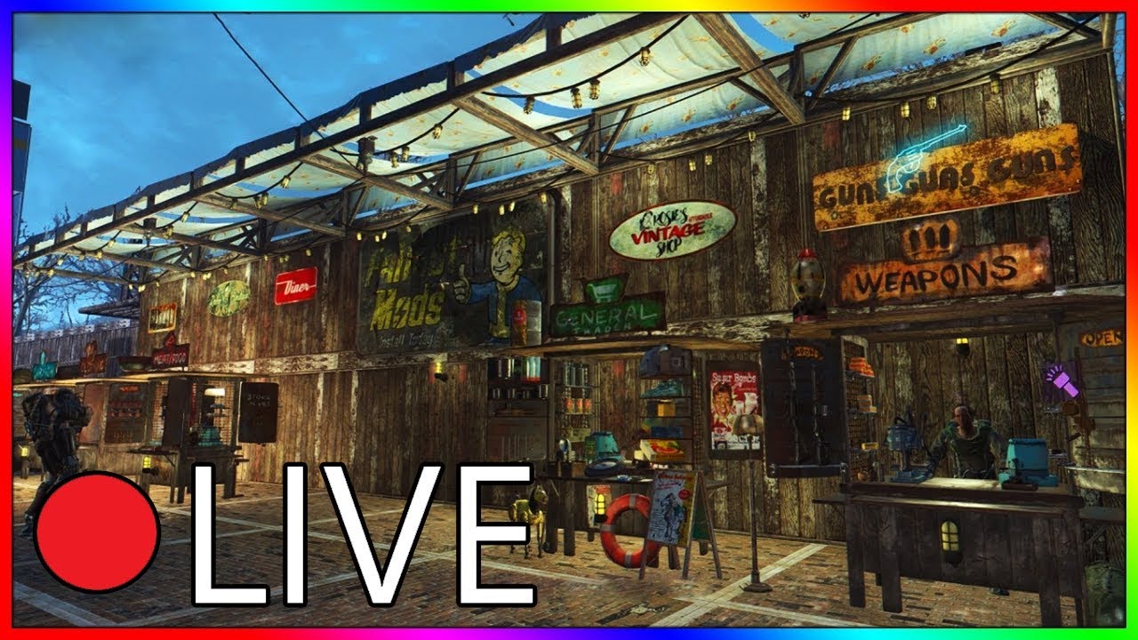 Fallout 4 - Exploration + Legendary Farming! (Live) - YouTube
