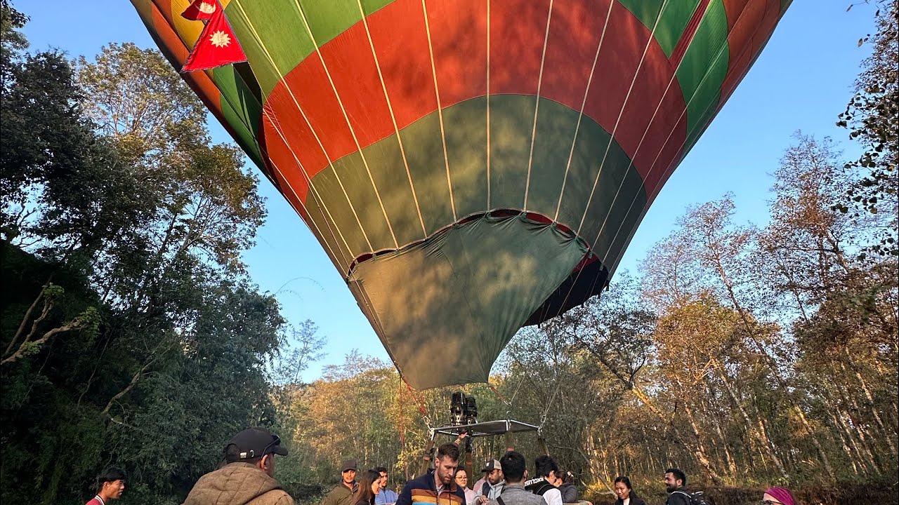 First time on Hot Air Ballon | Pokhara | Nepal - YouTube