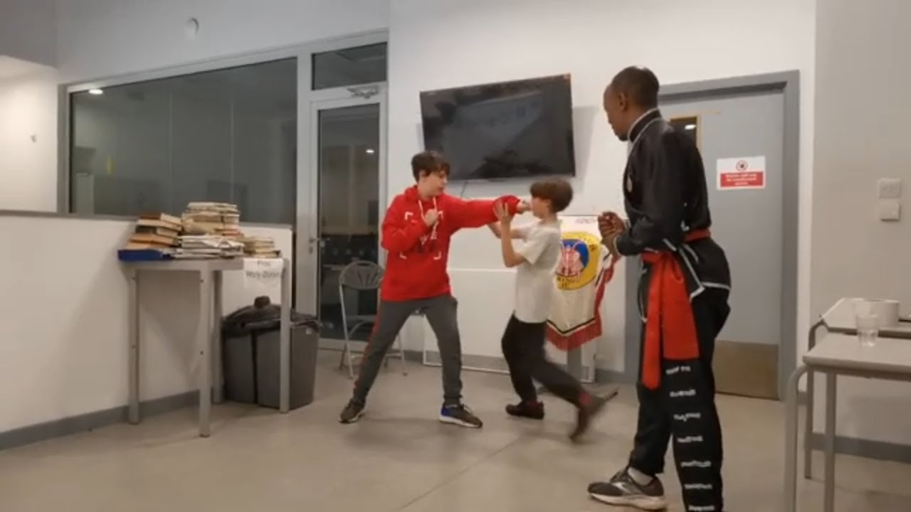 Children's Kung Fu Footwork Takedown Drill For Beginners Vid 2 Praying ...